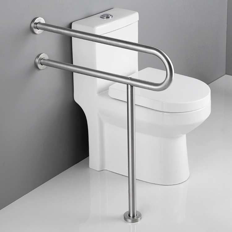 SUS304 stainless steel metal handrail bathroom toilet grab rails wall ...